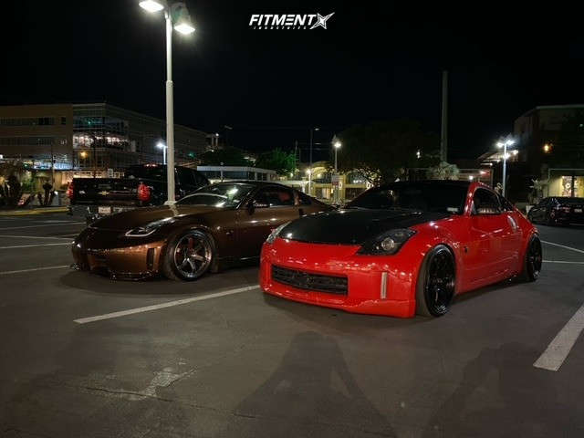 2008 Nissan 350Z Enthusiast with 18x10.5 Rays Engineering Te37 and ...