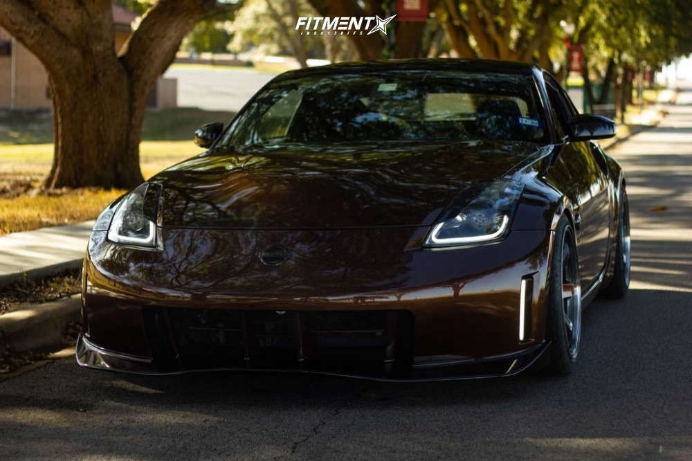 2008 Nissan 350Z Enthusiast with 18x10.5 Rays Engineering Te37 and ...
