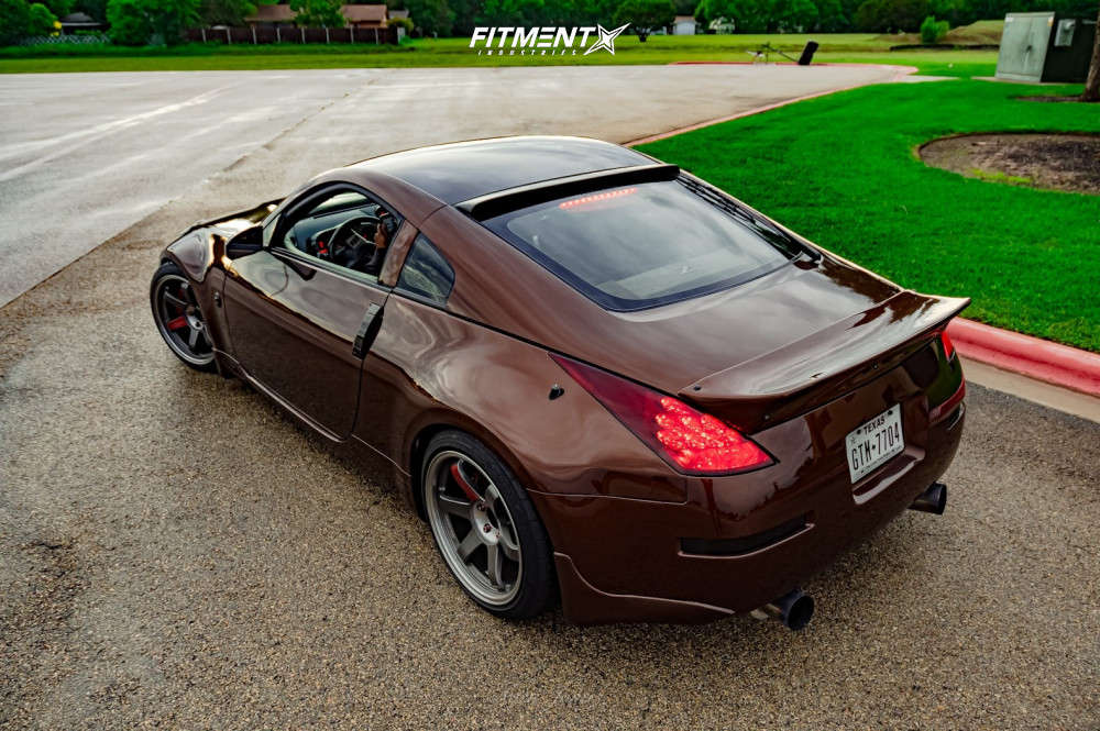 2008 Nissan 350Z Enthusiast with 18x10.5 Rays Engineering Te37 and ...