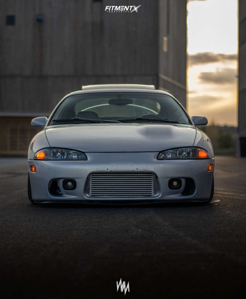 1998 Mitsubishi Eclipse GSX with 18x10.25 5zigen Heidfeld 3 Piece and ...