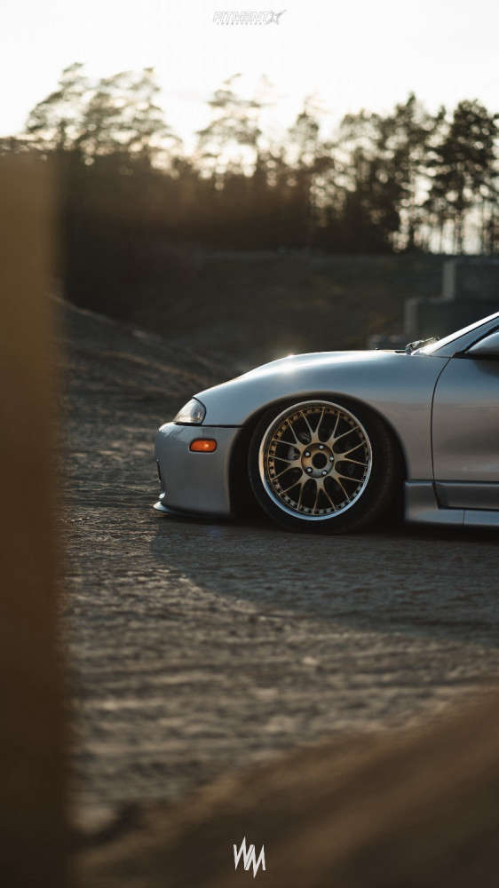1998 Mitsubishi Eclipse GSX with 18x10.25 5zigen Heidfeld 3 Piece and ...