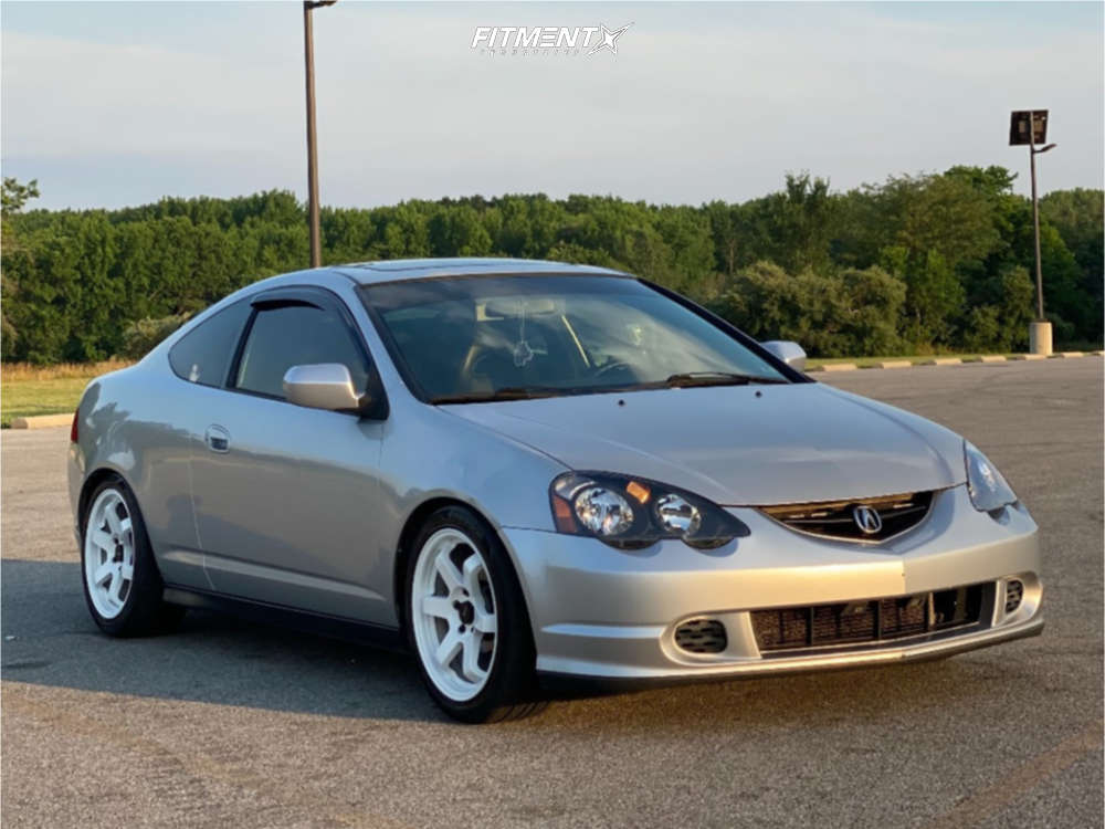 2004 Acura RSX Base with 17x8 AVID1 AV6 and Hankook 225x45 on Coilovers ...