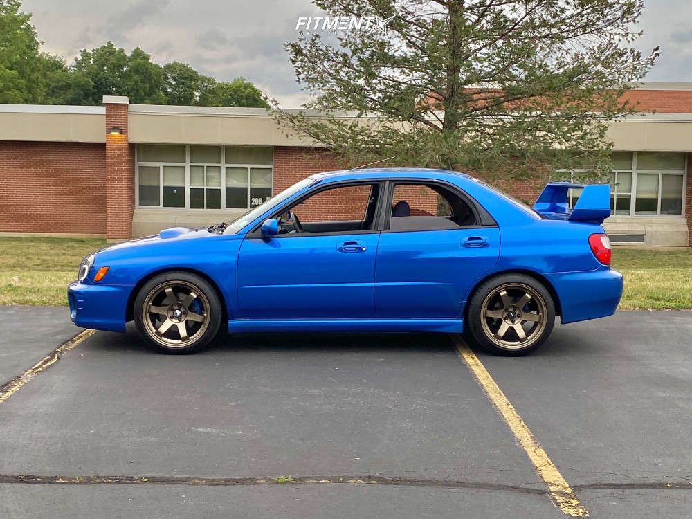 2002 Subaru Impreza WRX with 18x9.5 AVID1 AV6 and Nankang 235x40 on ...