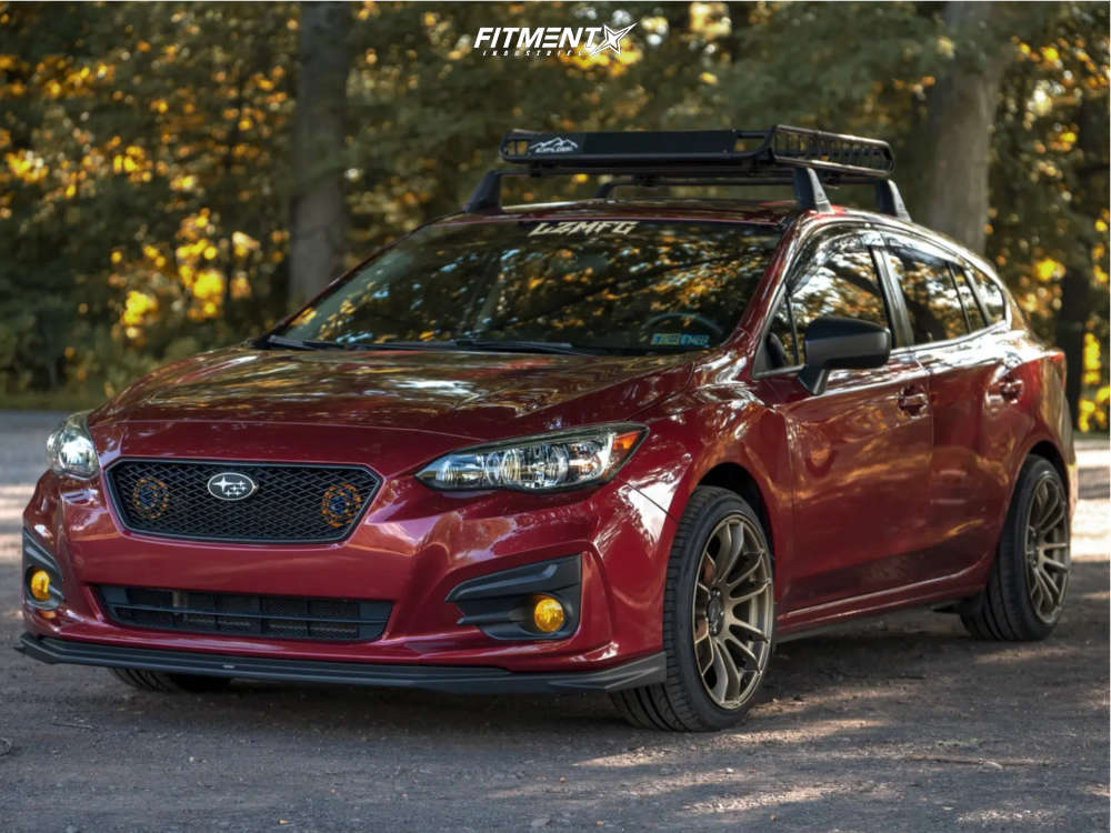 2017 Subaru Impreza Base with 18x9.5 AVID1 AV20 and Hankook 235x40 on ...