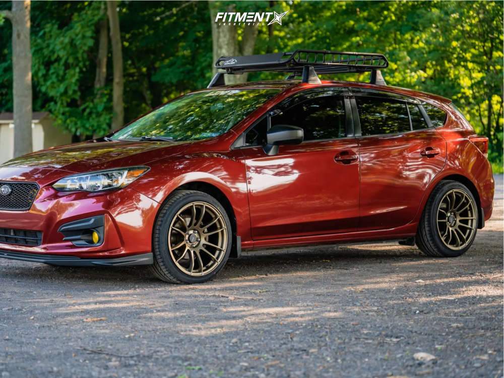 2017 Subaru Impreza Base with 18x9.5 AVID1 AV20 and Hankook 235x40 on ...
