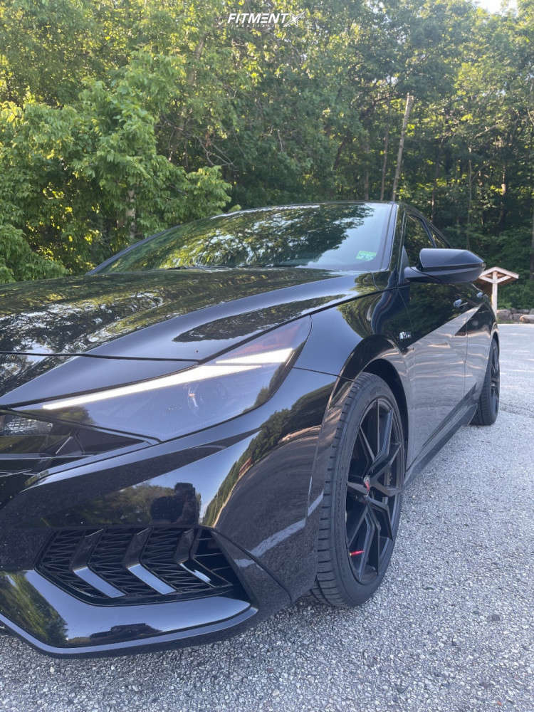 2021 Hyundai Elantra N Line with 18x8 Revolution Racing Rr16 and Continental 225x40 on Stock ...