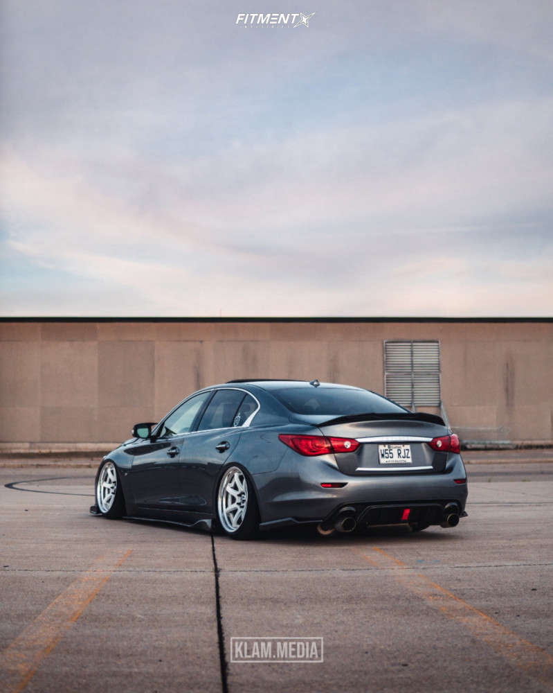 2015 INFINITI Q50 Sport with 19x10.5 Work Emotion T7r 2p and Yokohama ...