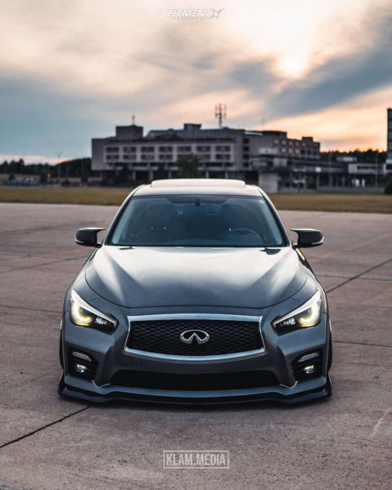 2015 INFINITI Q50 Sport with 19x10.5 Work Emotion T7r 2p and Yokohama ...