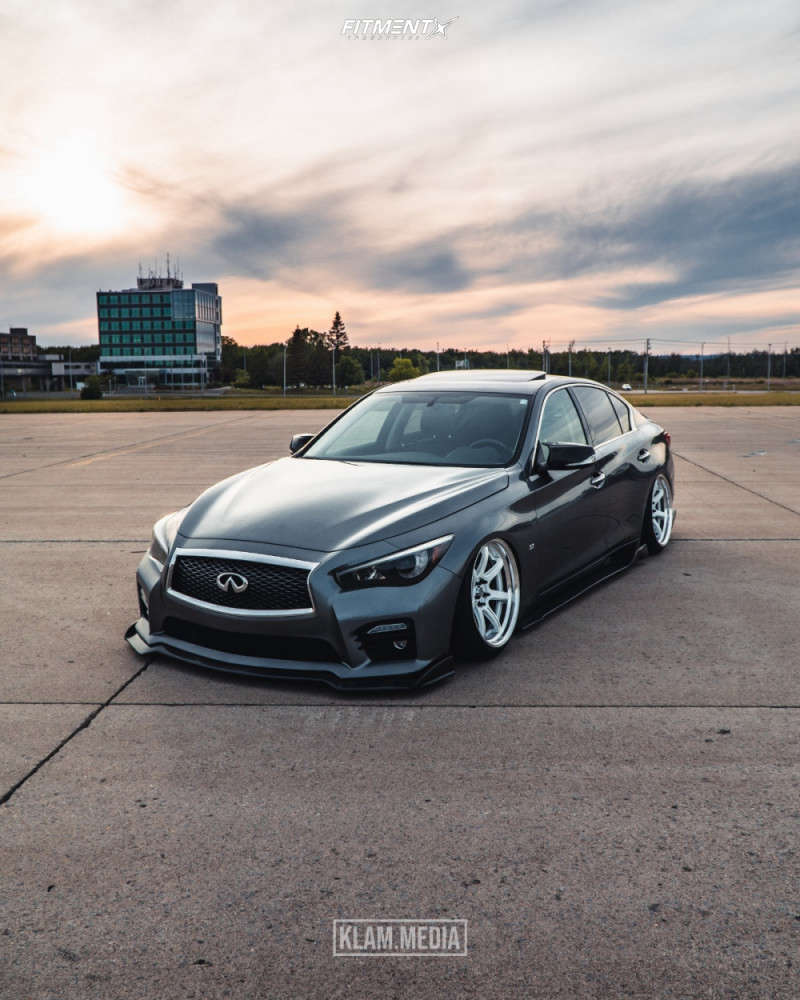 2015 INFINITI Q50 Sport with 19x10.5 Work Emotion T7r 2p and Yokohama ...