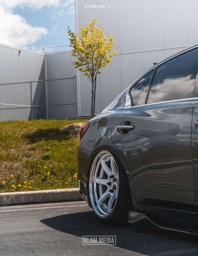 2015 INFINITI Q50 Sport with 19x10.5 Work Emotion T7r 2p and Yokohama ...