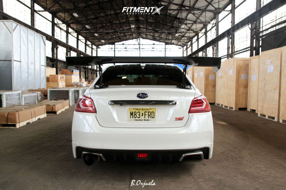 2016 Subaru WRX STI Base with 18x10 Volk Te37sl and Michelin 255x35 on ...