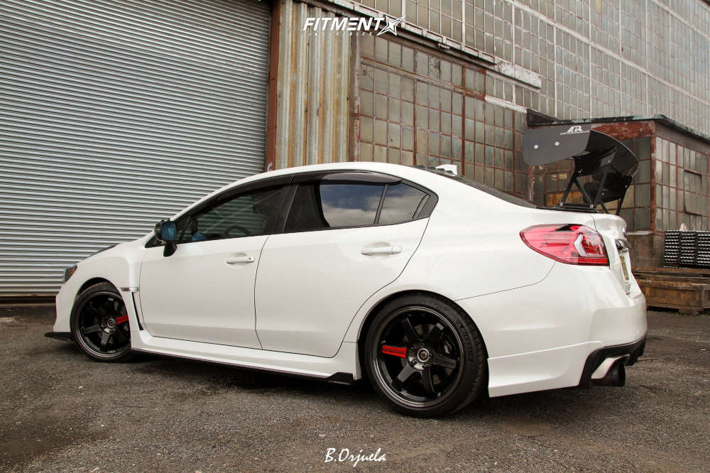 2016 Subaru WRX STI Base with 18x10 Volk Te37sl and Michelin 255x35 on ...