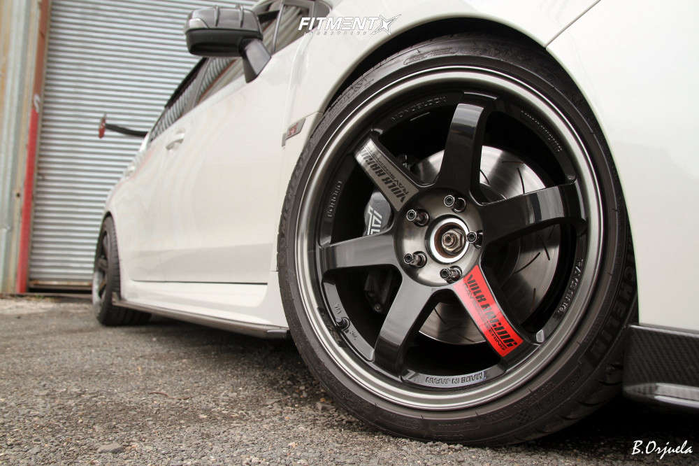 2016 Subaru WRX STI Base with 18x10 Volk Te37sl and Michelin 255x35 on ...