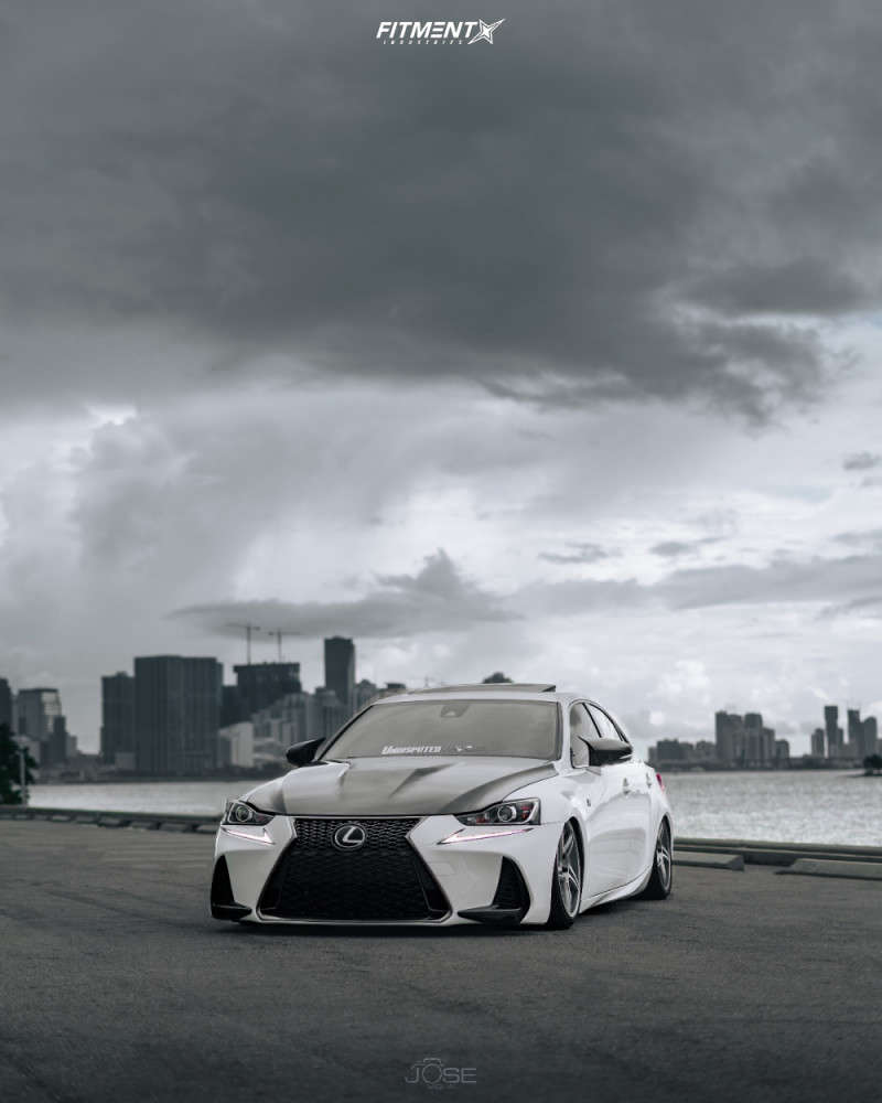 2017 Lexus IS200t F Sport with 18x8.5 Anovia Carrier and Hankook 225x40 ...
