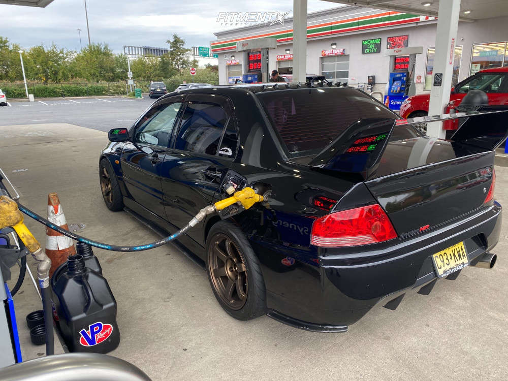 2006 Mitsubishi Lancer Evolution MR with 17x9.5 Volk Te37 Saga and ...