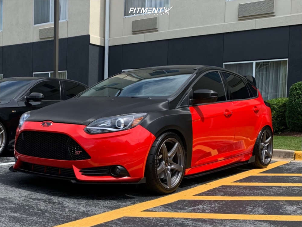 2013 Ford Focus ST with 18x8.5 Option Lab R555 and Firestone 255x35 on ...