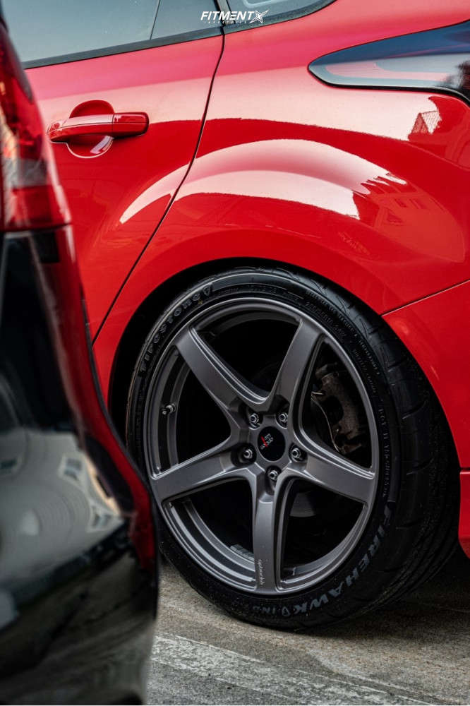2013 Ford Focus ST with 18x8.5 Option Lab R555 and Firestone 255x35 on ...
