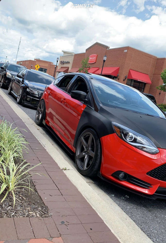 2013 Ford Focus ST with 18x8.5 Option Lab R555 and Firestone 255x35 on ...