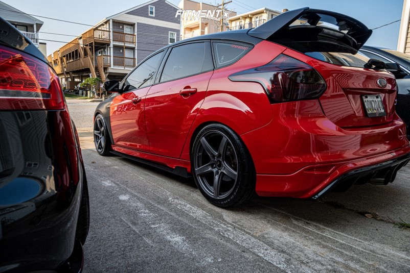 2013 Ford Focus ST with 18x8.5 Option Lab R555 and Firestone 255x35 on ...