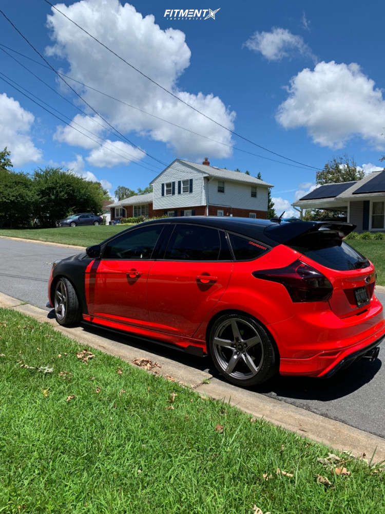 2013 Ford Focus ST with 18x8.5 Option Lab R555 and Firestone 255x35 on ...