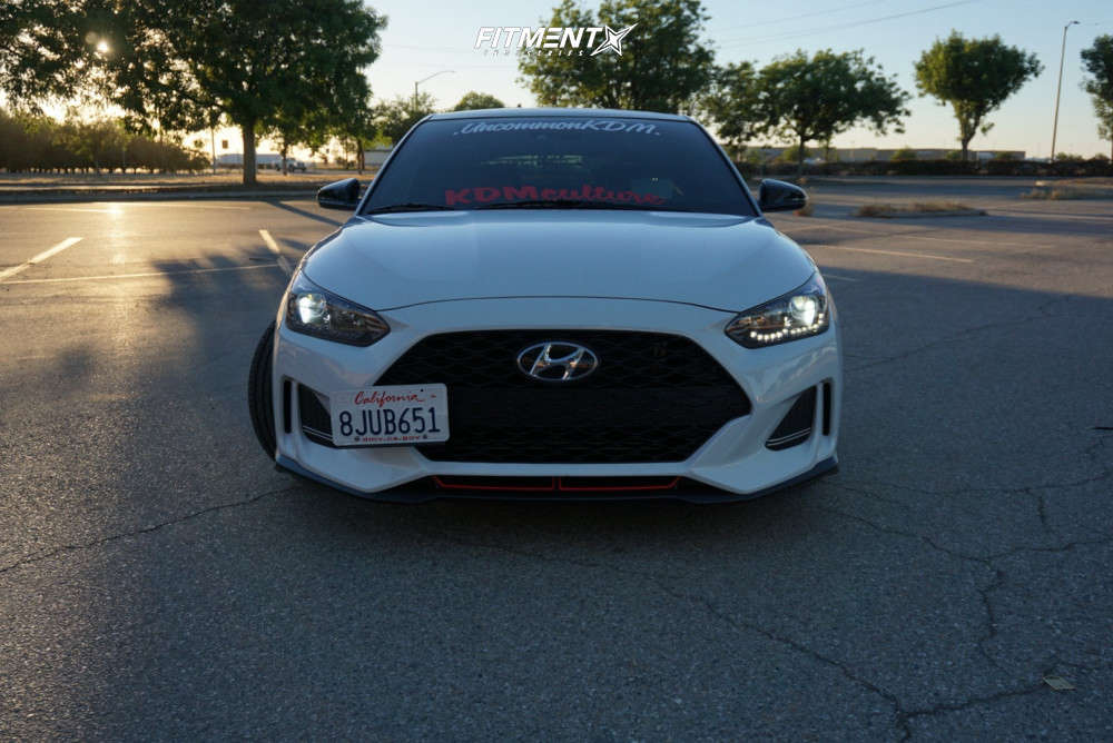 2019 Hyundai Veloster Turbo Ultimate with 18x9.5 Whistler Kr7 and ...