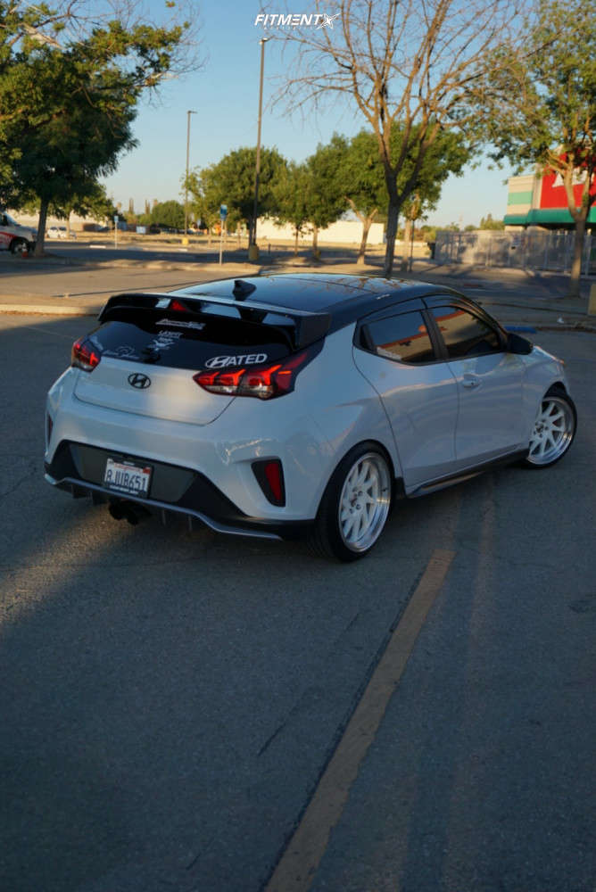 2019 Hyundai Veloster Turbo Ultimate with 18x9.5 Whistler Kr7 and ...