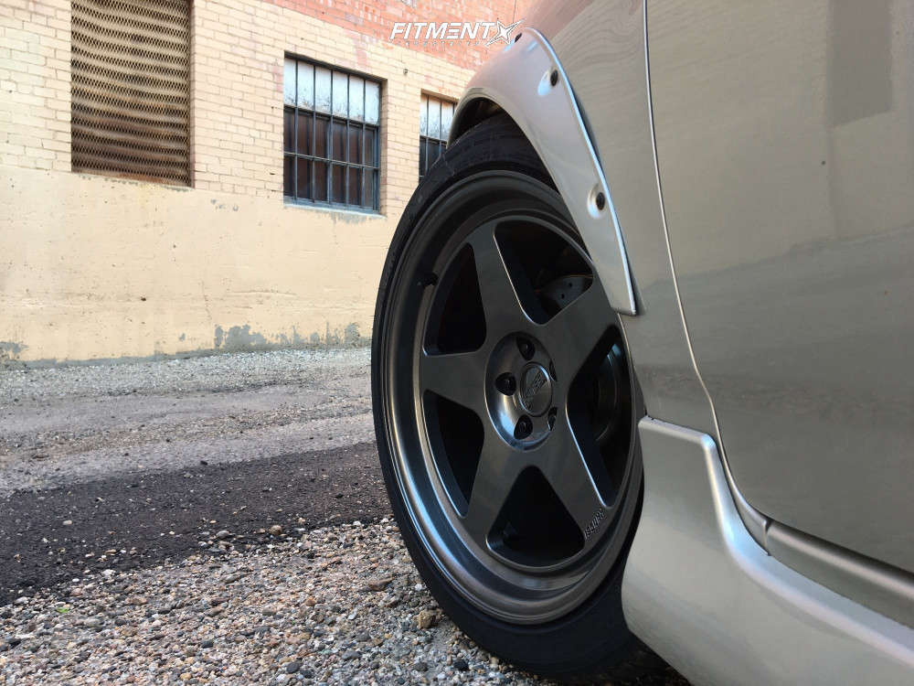 2003 Toyota Corolla S with 18x9 Kansei Knp and Nitto 235x40 on Lowering ...