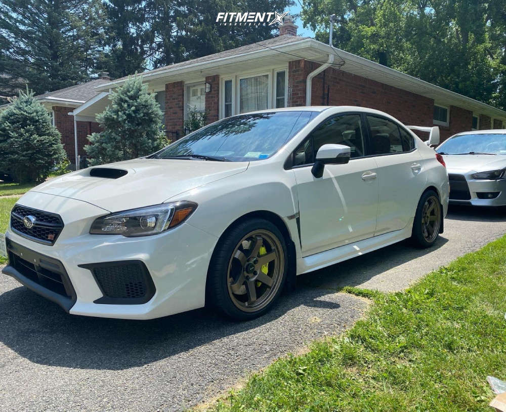 2018 Subaru WRX STI Type RA with 18x9.5 AVID1 AV6 and Vercelli 255x35 on Stock Suspension ...