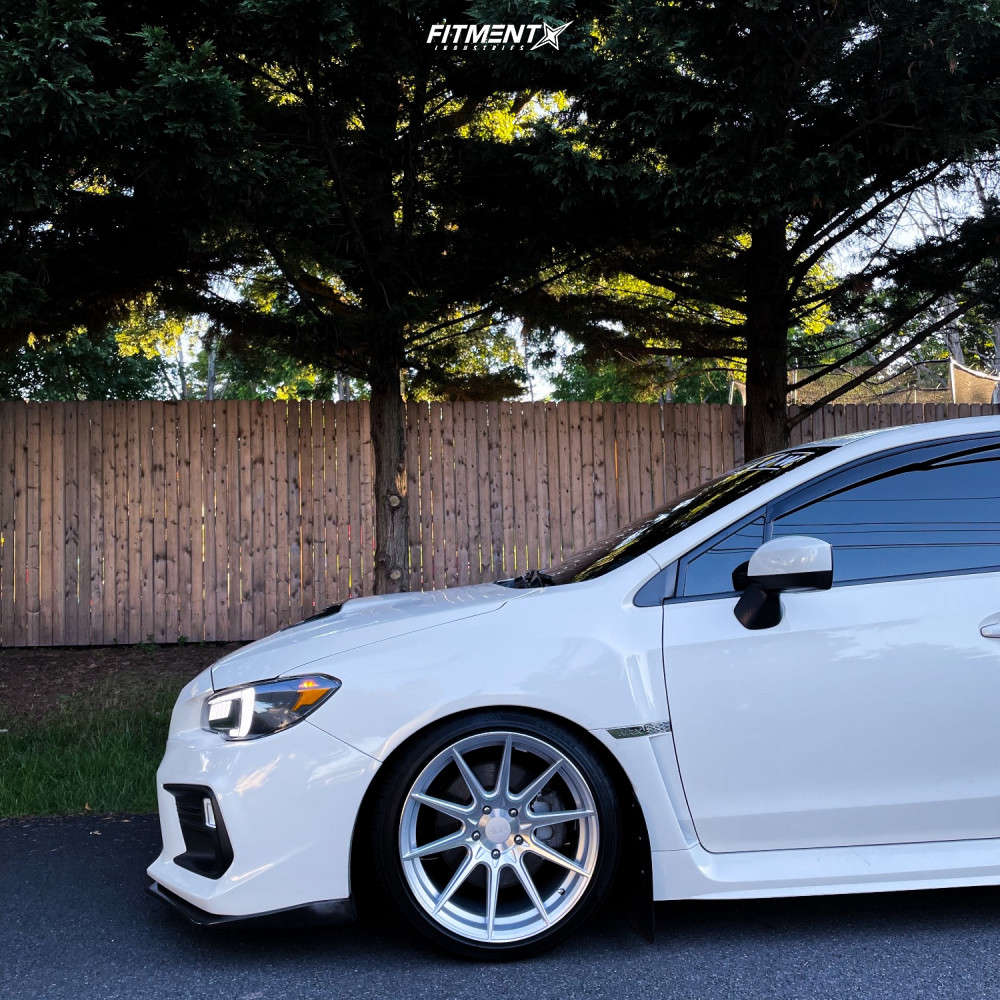 2018 Subaru WRX Base with 18x9.5 F1R F101 and Vercelli 255x35 on ...