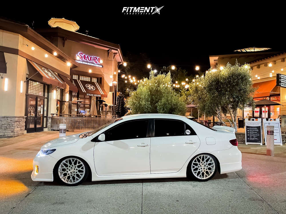 2012 Toyota Corolla S with 18x8.5 Rotiform Blq and Yokohama 225x40 on ...