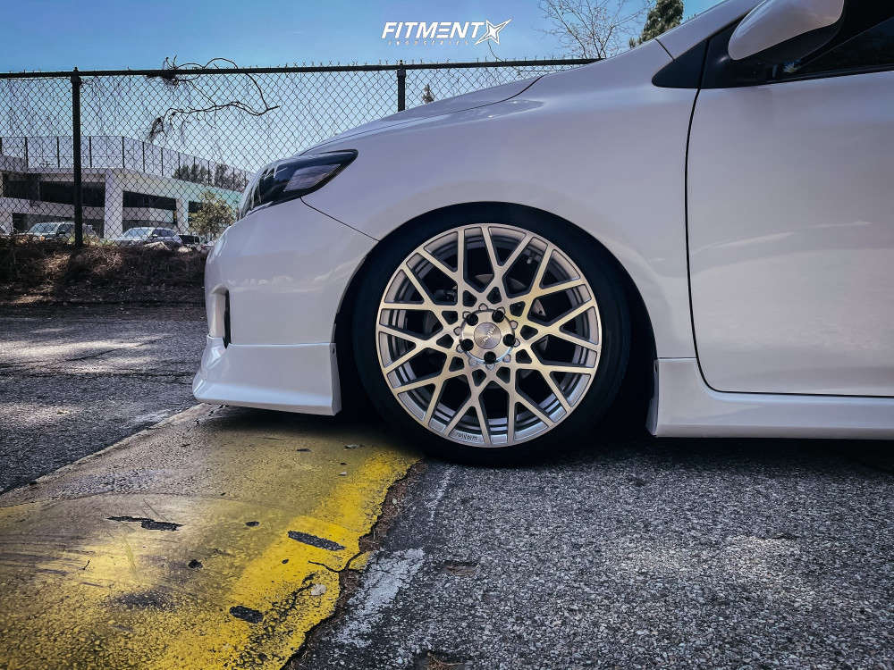 2012 Toyota Corolla S with 18x8.5 Rotiform Blq and Yokohama 225x40 on ...