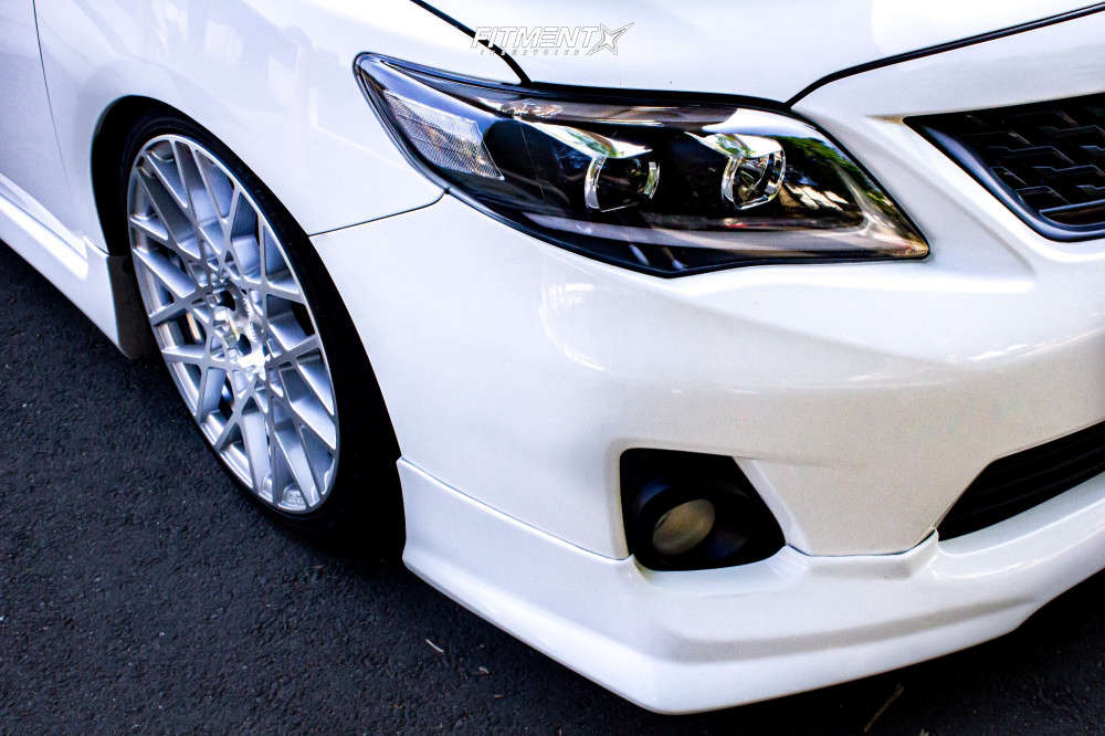 2012 Toyota Corolla S with 18x8.5 Rotiform Blq and Yokohama 225x40 on ...
