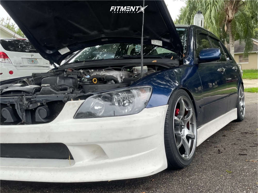 2004 Lexus IS300 Base with 18x8.5 AVID1 AV26 and Hankook 255x45 on Coilovers | 1777030 | Fitment ...