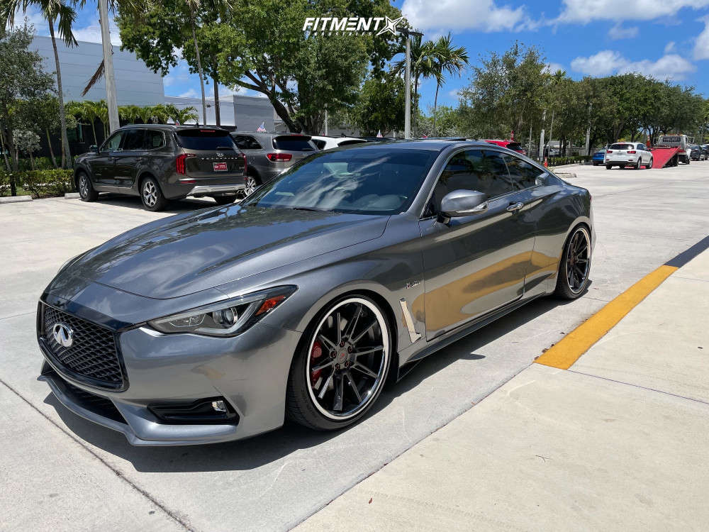 2018 INFINITI Q60 Red Sport 400 with 20x10 Ferrada CM2 and Falken ...