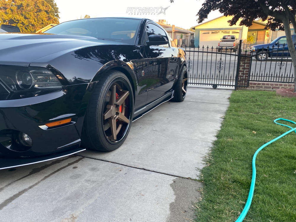 2012 Ford Mustang GT with 20x9 Ferrada FR3 and Nitto 265x35 on Stock ...