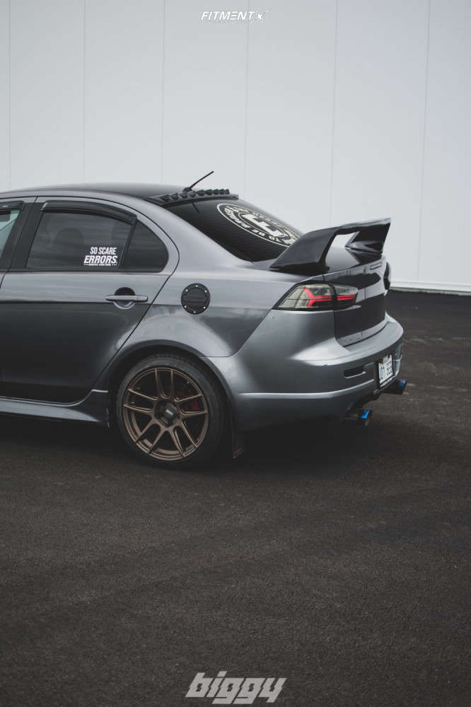 2011 Mitsubishi Lancer ES with 18x8.5 ESR Cs8 and Toyo Tires 215x40 on ...