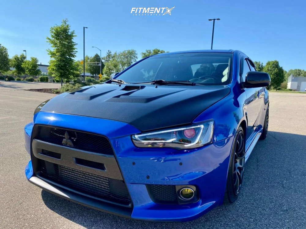 2010 Mitsubishi Lancer Evolution GSR with 18x10 Advan Racing RZ and ...