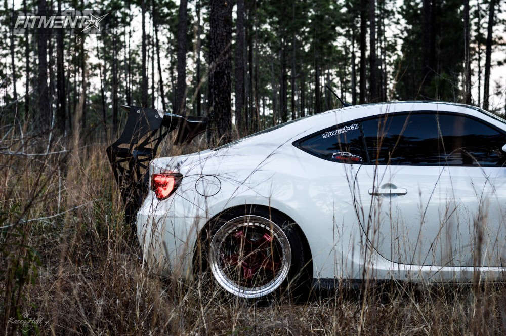 2013 Scion FR-S Base with 18x9.5 Varrstoen ES6 and Goodyear 235x40 on ...