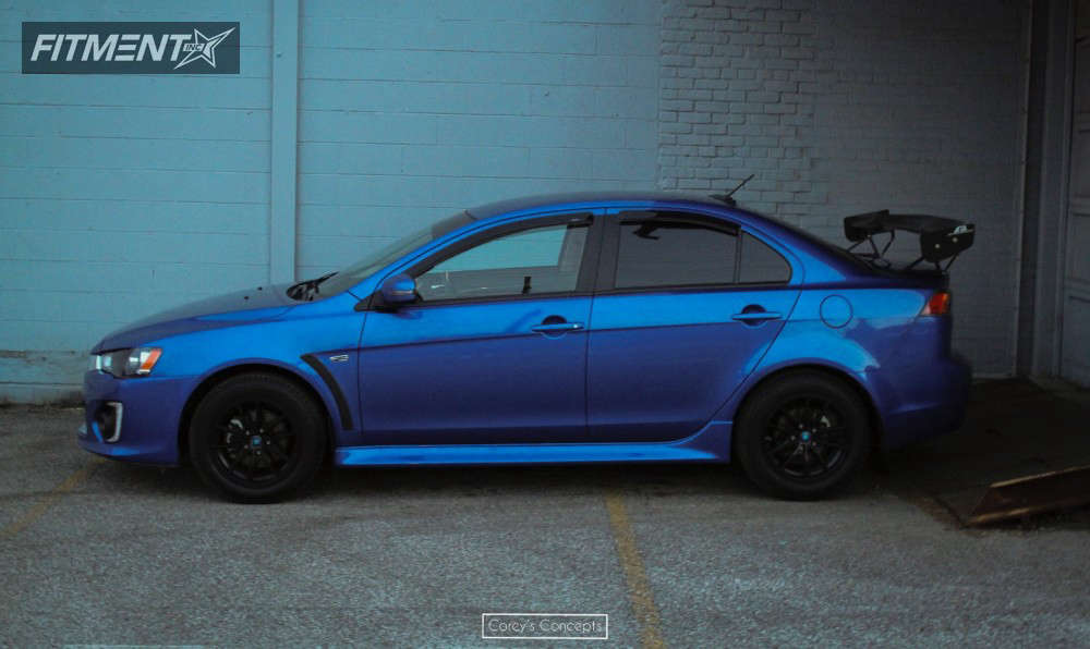 2016 Mitsubishi Lancer SE with 16x7.5 Konig Oversteer and Yokohama ...
