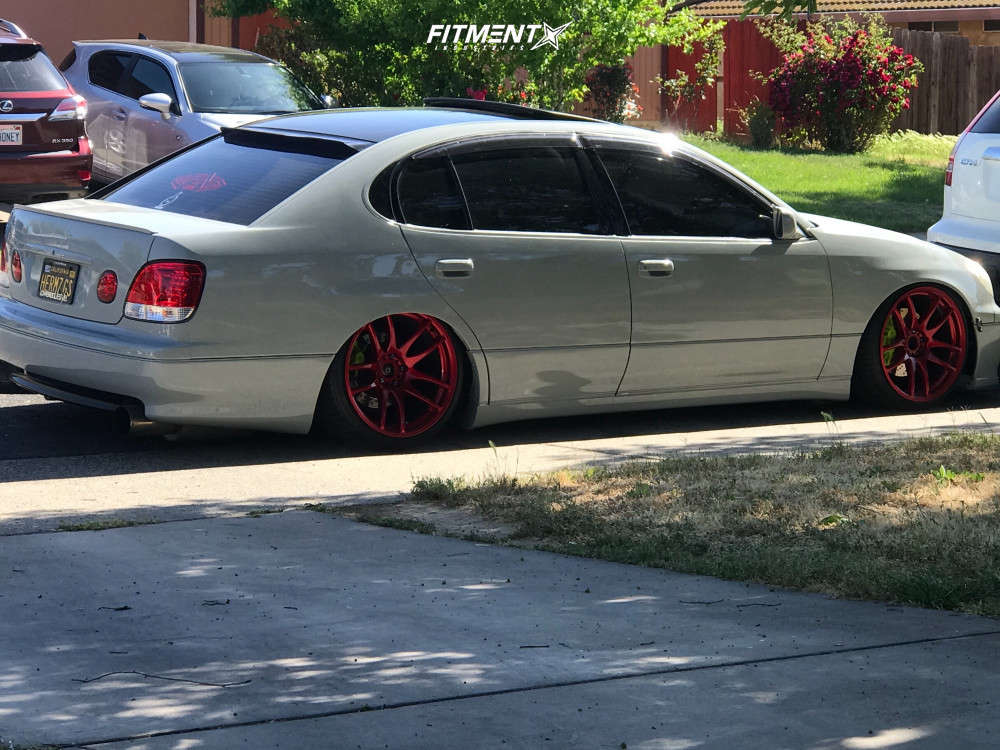 2003 Lexus GS300 Base with 19x9.5 ESR Sr08 and Falken 225x35 on Air ...