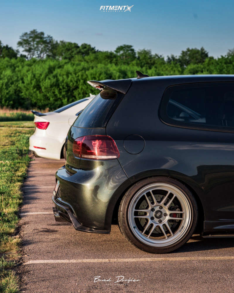 2012 Volkswagen Golf R Base with 18x9.5 Enkei Rpf1 and Falken 225x40 on ...