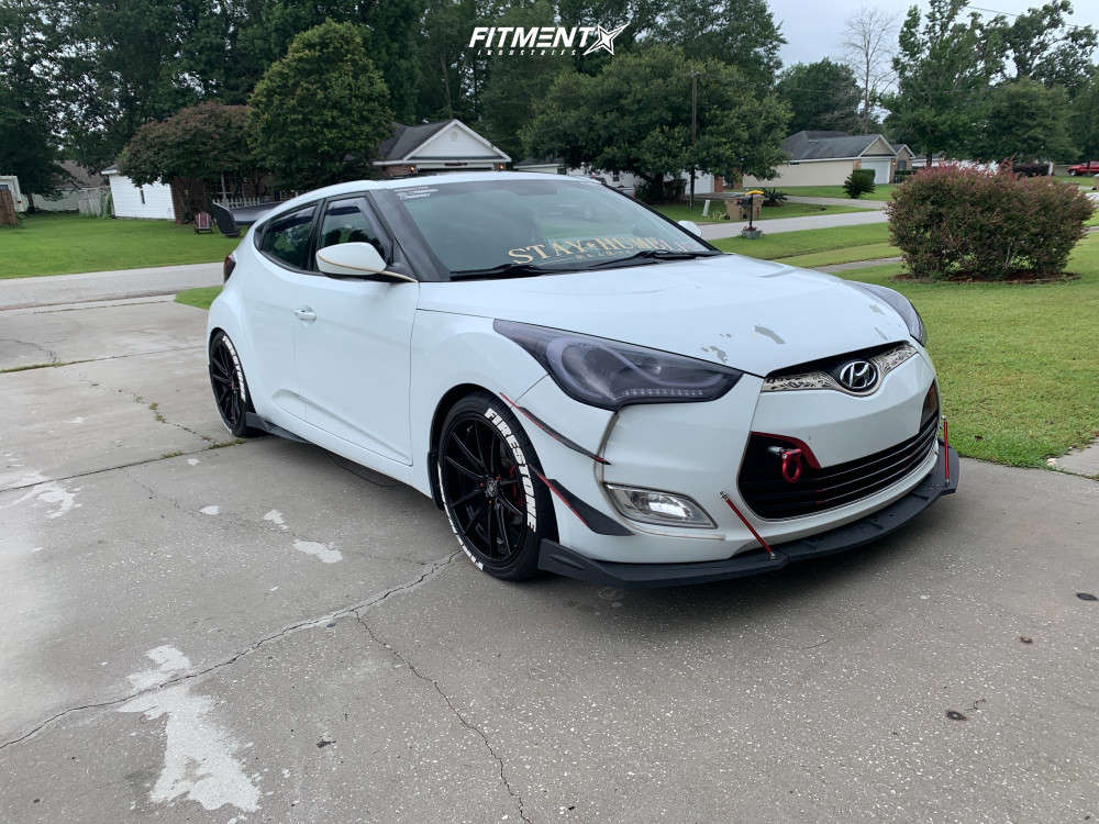 2016 Hyundai Veloster Base with 18x8 Konig Oversteer and Firestone ...