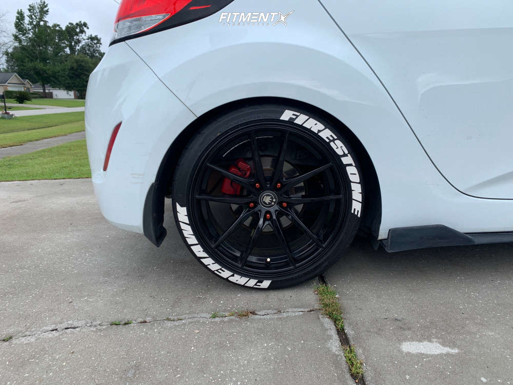 2016 Hyundai Veloster Base with 18x8 Konig Oversteer and Firestone ...