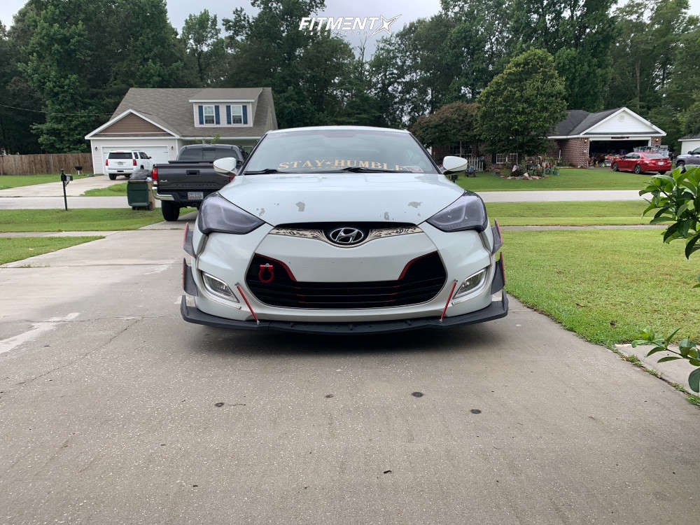 2016 Hyundai Veloster Base with 18x8 Konig Oversteer and Firestone ...