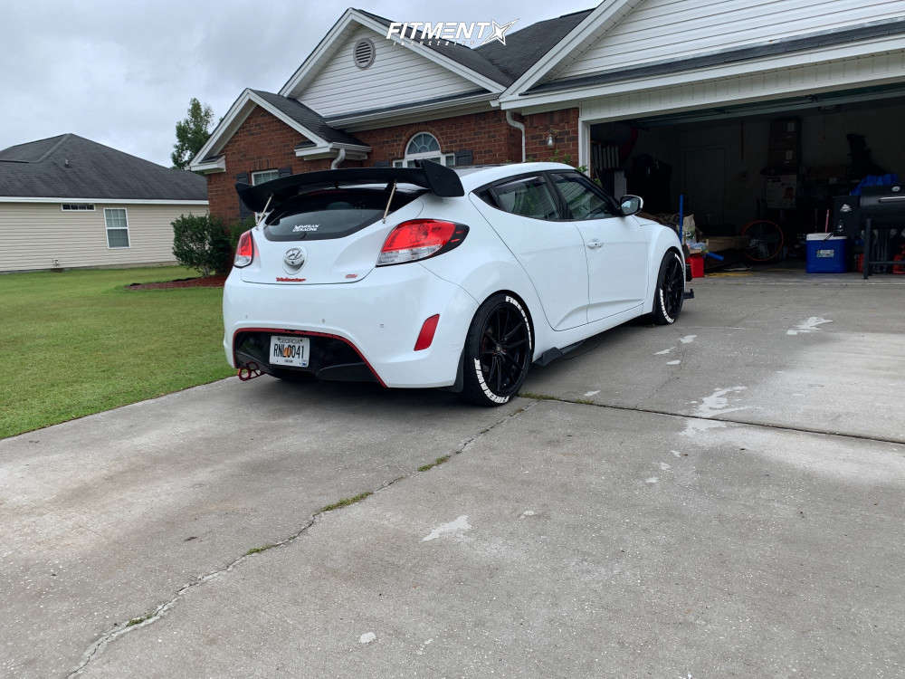 2016 Hyundai Veloster Base with 18x8 Konig Oversteer and Firestone ...
