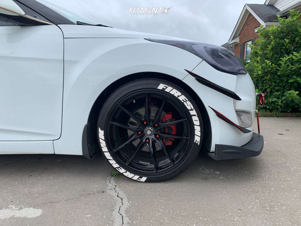 2016 Hyundai Veloster Base with 18x8 Konig Oversteer and Firestone ...