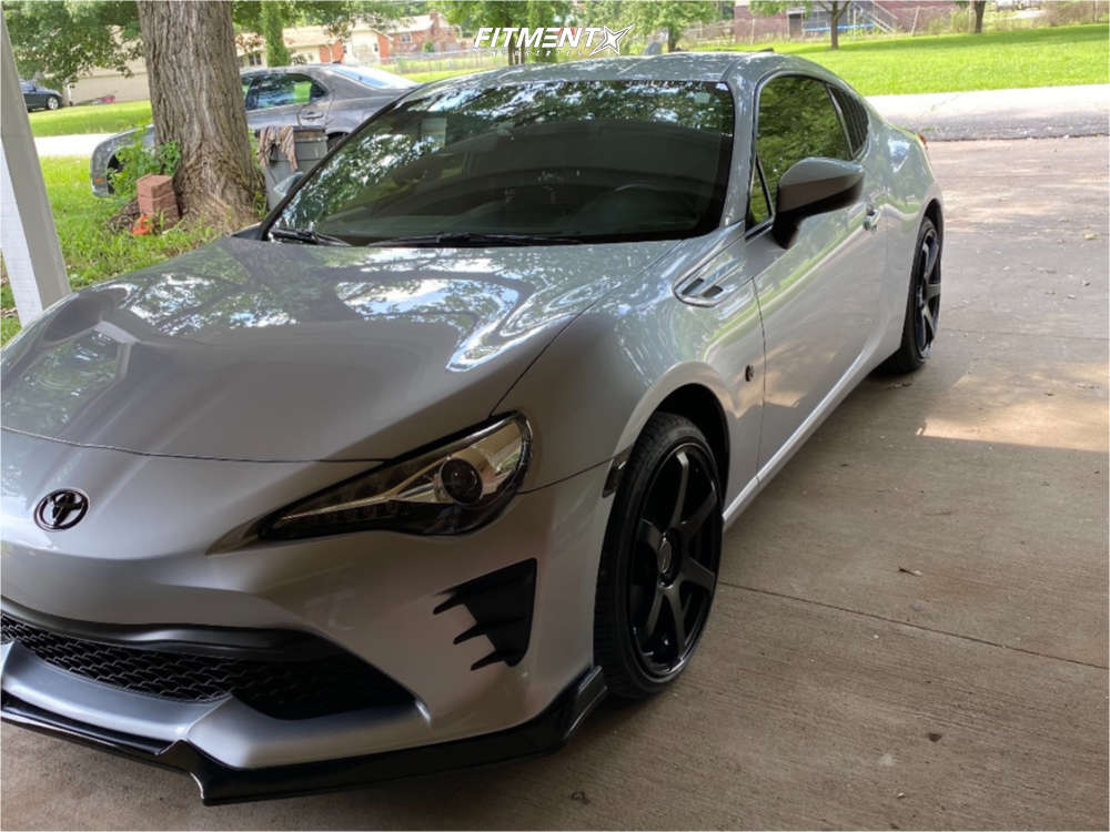 2020 Toyota 86 Base with 18x8.5 Enkei T6s and Radar 225x35 on Lowering ...
