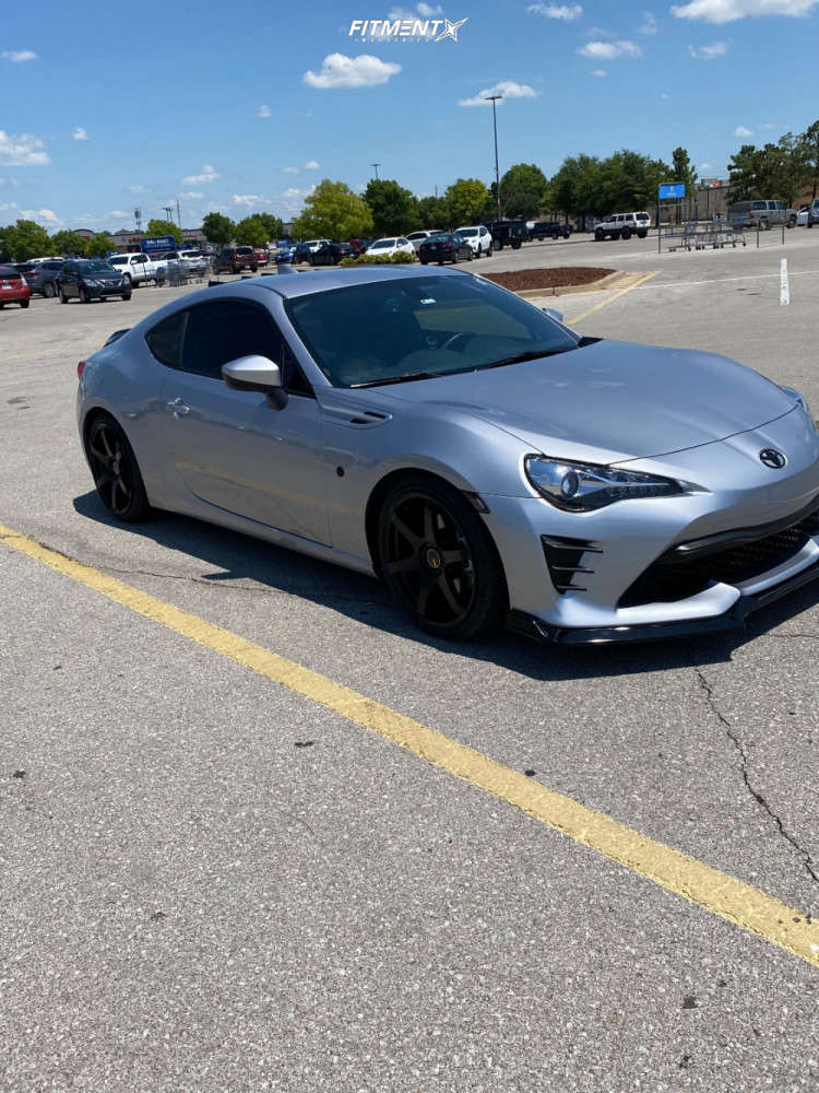 2020 Toyota 86 Base with 18x8.5 Enkei T6s and Radar 225x35 on Lowering ...