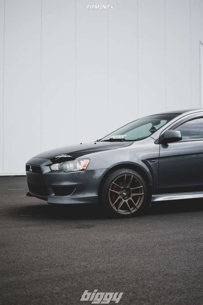 2011 Mitsubishi Lancer ES with 18x8.5 ESR Cs8 and Toyo Tires 215x40 on ...