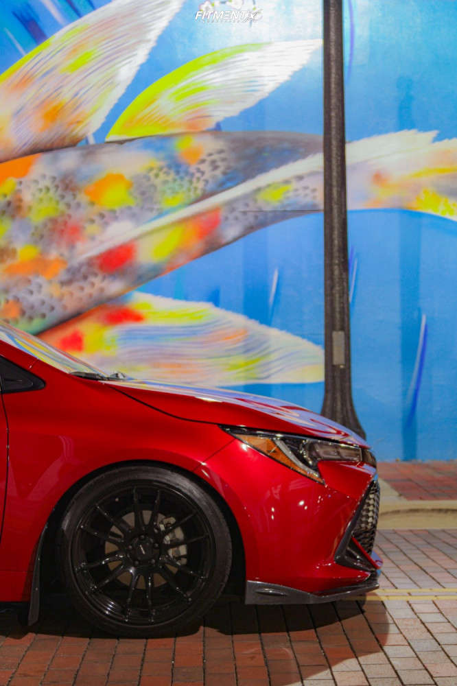 2021 Toyota Corolla SE with 18x9.5 AVID1 AV20 and Federal 225x35 on ...